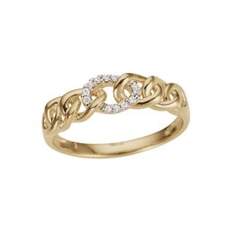 Firetti Damen Diamantring &raquo;Schmuck Geschenk Gold 333 Damenring Goldring Panzerkette&laquo; mit Brillanten gold 16, 0,05 P2 = erkennbare Einschl&uuml;sse, 