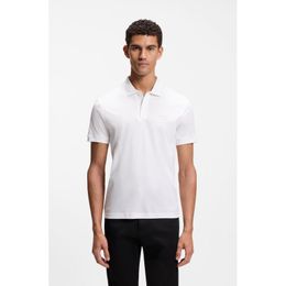 BOSS Green Herren BOSS Green Poloshirt &raquo;Porsche Spirit 70 Capsule Collection&laquo; Premium Herrenmode Innovative Geruchskontroll-Technologie HEIQ MINT wei&szlig;