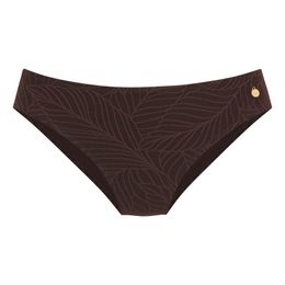 Lascana Damen Lascana Bikini-Hose &raquo;Fay&laquo; aus eleganter Strukturware braun 36, N-Gr