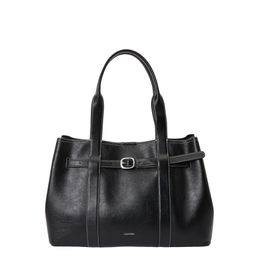 Calvin Klein Shopper 'Buckle Metallic Logo Tote' Damen Gr&ouml;&szlig;e One Size schwarz