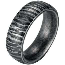 Firetti Fingerring &raquo;Schmuck Geschenk Edelstahl Ring Damenring Herrenring Crag Fels&laquo; braun 60, Edelstahl, 8,1mm