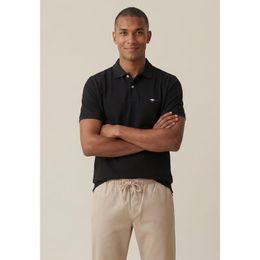 Fynch-Hatton Herren Fynch-Hatton Poloshirt normale Passform, mit 2-Knopf-Polokragen, aus Baumwolle schwarz 3XL (64/66)