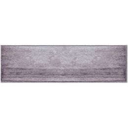 Astra Fu&szlig;matte &raquo;Pure & Soft&laquo; rechteckig 7 mm H&ouml;he Schmutzfangmatte, mit Spruch, waschbar silber Kunstfaser B : 50cm 1 Stk., 7mm, L: 150cm