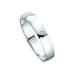 Firetti Unisex Trauring &raquo;Schmuck Geschenk Gold Hochzeit Ehering Trauring "LIEBE"&laquo; Made in Germany, wahlweise mit oder ohne Brillant wei&szlig; 17, 0,01 SI =