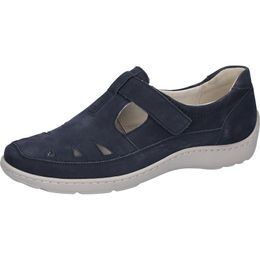 Waldl&auml;ufer Waldl&auml;ufer Damen Klettschuh &raquo;Henni&laquo; Halbschuh, Bequemschuh in Komfortweite H (= sehr weit) blau 7 (40,5)