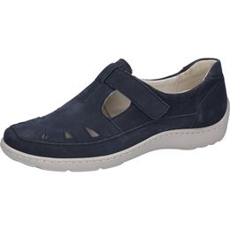 Waldl&auml;ufer Waldl&auml;ufer Damen Klettschuh &raquo;Henni&laquo; Halbschuh, Bequemschuh in Komfortweite H (= sehr weit) blau 8 (42)