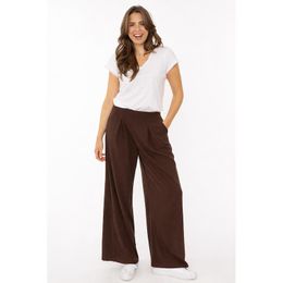 Zwillingsherz Damen Bundfaltenhose &raquo;"Bundfalten"&laquo; braun S/M, N-Gr