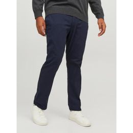 Jack & Jones PlusSize Jack & Jones Plussize Herren Jack & Jones PlusSize Chinohose &raquo;JPSTMARCO JJDAVE LC NOOS PLS&laquo; Baumwollmischung, slim fit blau 48 (7XL), L&auml;nge 32