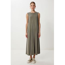 L&auml;ssiges, legeres Midi-Kleid mit Taschen