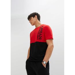 bonprix Herren bonprix T-Shirt regular fit, kurz&auml;rmelig, aus Baumwolle rot 56/58 (XL)