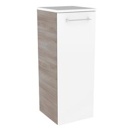 Fackelmann Unterschrank 'Lima' braun, wei&szlig; foliert 30,5 x 81 x 32 cm