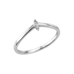 Firetti Damen Fingerring &raquo;Schmuck Geschenk Silber 925 Silberring Ring Navette gefasst glitzernd&laquo; mit Zirkonia (synth.) silber 60, Silber 925 (