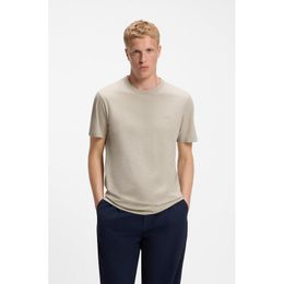 BOSS Orange Herren BOSS Orange T-Shirt &raquo;Tegood Regular Fit&laquo; 100% Baumwolle Logo on Chest Rundhals beige S
