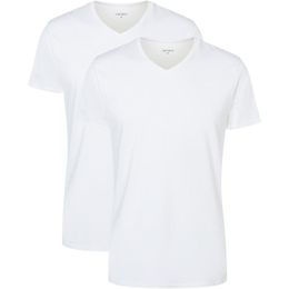 Camano Damen T-Shirt &raquo;comfort&laquo; mit V-Ausschnitt wei&szlig; XL