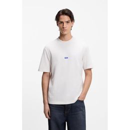 Hugo Herren Hugo T-Shirt &raquo;Nieros&laquo; mit Logo-Patch wei&szlig; XL