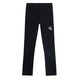 Calvin Klein Jeans Leggings M&auml;dchen Gr&ouml;&szlig;e 152 schwarz / wei&szlig;
