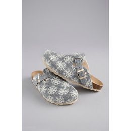 Aniston Shoes Damen Aniston SHOES Clog Clog, Hausschuh, Homeslipper, verstellbare Schnalle wei&szlig; 41
