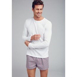 Jockey Herren Langarmshirt &raquo;American T-Shirt&laquo; lockere Passform, lange &Auml;rmel, Cotton, weich wei&szlig; L