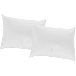 WIRTH Dekokissen &raquo;Umea&laquo; wei&szlig; Obermaterial: 100% Polyester B/L: 40cm x 40cm, 2 Stk.