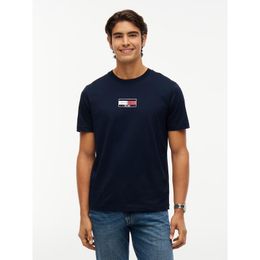 Tommy Hilfiger Herren T-Shirt &raquo;BRAND LOVE SMALL FLAG&laquo; regular fit, Baumwolljersey blau M