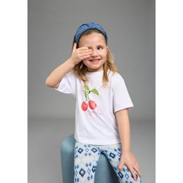 Kangaroos M&auml;dchen Kangaroos T-Shirt &raquo; 2er Pack T-Shirts mit Kirschen- und Zitronenprint&laquo; Packung, 2, 2 tlg. modischer Stil, Kurzarm, mit trendigen 