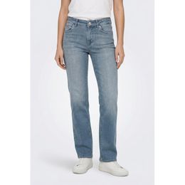 Only Damen Only Straight-Jeans &raquo;ONLBLUSH MID STRAIGHT DNM REA558 NOOS&laquo; blau S (36), L&auml;nge 32