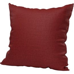 HOMING Dekokissen &raquo;St. Tropez&laquo; Pflegeleicht rot Polyester B/L: 40cm x 40cm, 1 Stk.