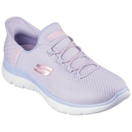 Skechers Damen Slip-On Sneaker &raquo;SUMMITS-DIAMOND DREAM&laquo; Schlupfschuh, Freizeitschuh mit praktischer Slip-Ins Funktion lila 43