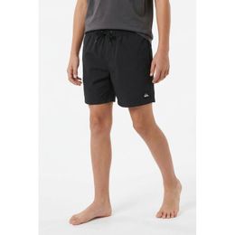 Quiksilver Jungen Badeshorts &raquo;EVERYDAY VOLLEY YTH 14&laquo; f&uuml;r Kinder und Jugendliche, unifarbenes Design, mit Badge schwarz 16 (170/176), N-Gr