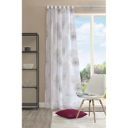 Home Wohnideen Vorhang &raquo;RAWLINS&laquo; Schlaufen 1 Stk. tlg. grau Voile, Polyester 145cm, Schlaufen, 140cm