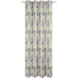 WIRTH Vorhang &raquo;Bray&laquo; &Ouml;sen 1 Stk. tlg. gr&uuml;n Jacquard, Baumwolle, Polyester 175cm, &Ouml;sen, 132cm