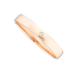 Firetti Unisex Trauring &raquo;Schmuck Geschenk Gold Hochzeit Ehering Trauring "LIEBE"&laquo; Made in Germany, wahlweise mit oder ohne Brillant rosa 17,5, 0,01 SI
