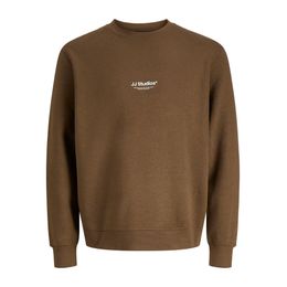 Jack & Jones Jack & Jones Sweatshirt 'JJESoho' Herren Gr&ouml;&szlig;e XXL karamell / wei&szlig;