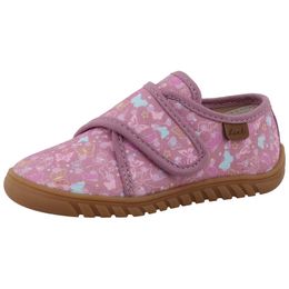 Lurchi M&auml;dchen Barfu&szlig;schuh &raquo;Bibu 2 Barefoot&laquo; Klettschuh, Kinderschuh mit s&uuml;&szlig;em Motiv, Gr&ouml;&szlig;enschablone zum Download rosa 33