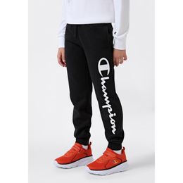 Champion Jungen Jogginghose &raquo;SPORTWEAR JOGGERS Standard Fit&laquo; f&uuml;r Kinder, mit gerippten Beinabschl&uuml;ssen, aus Baumwolle und Polyester blau S (128/134), 