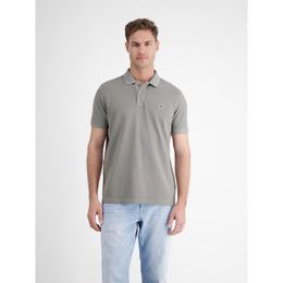 Lerros Herren Lerros Poloshirt mit Logo Stickerei grau L