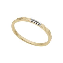 Firetti Damen Diamantring &raquo;Schmuck Geschenk Gold 333 Damenring Verlobungsring Goldring Memoire&laquo; mit Brillanten gold 18, 0,02 P2 = erkennbare 