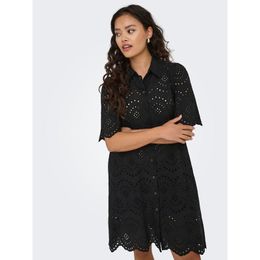 Only Damen Only Spitzenkleid &raquo;ONLVALAIS S/S DRESS WVN NOOS&laquo; schwarz XS, N-Gr