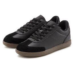 ELBSAND Herren Sneaker &raquo;Freizeitschuh&laquo; Retro Sneaker, Halbschuh, Schn&uuml;rschuh mit Lederanteil Unisex schwarz 42