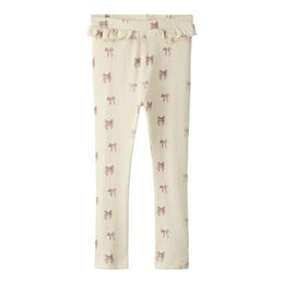 Lil' Atelier M&auml;dchen Leggings &raquo;NMFGAVO EFI SLIM LEGGING LIL NOOS&laquo; weiche Jersey Rippqualit&auml;t beige 104, N-Gr