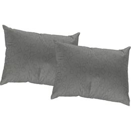 WIRTH Dekokissen &raquo;Westport&laquo; grau Obermaterial: 100% Polyester B/L: 40cm x 60cm, 2 Stk.