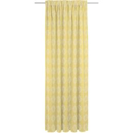 Adam Vorhang &raquo;Romantic Puligny Light&laquo; Multifunktionsband 1 Stk. tlg. aus 100% Bio-Baumwolle gelb Jacquard, Baumwolle 145cm, Multifunktionsband, 142cm