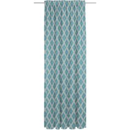 Adam Vorhang &raquo;Maroccan Shiraz&laquo; Multifunktionsband 1 Stk. tlg. aus 100% Bio-Baumwolle blau Jacquard, Baumwolle 225cm, Multifunktionsband, 142cm