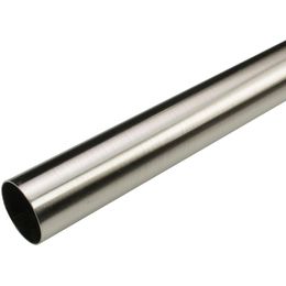 Liedeco Gardinenstange &raquo;Gardinenstange, , Stilrohr &Oslash; 28 mm (1 St&uuml;ck)&laquo; &Oslash; 28 mm 1 l&auml;ufig-l&auml;ufig Fixma&szlig; silber Metall B/L: 160cm &Oslash; 28mm, 1 l&auml;ufig