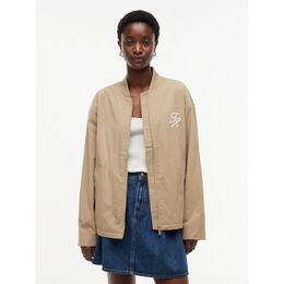 Tommy Hilfiger Damen Bomberjacke &raquo;COTTON BOMBER&laquo; ohne Kapuze Baumwollmischung, mit Logostickerei 46