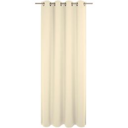 WIRTH Vorhang &raquo;Umea&laquo; &Ouml;sen 1 Stk. tlg. beige Jacquard, Polyester 145cm, &Ouml;sen, 132cm