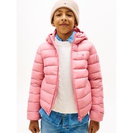 Tommy Hilfiger M&auml;dchen Steppjacke &raquo;U LIGHT DOWN HOODED JACKET&laquo; mit Kapuze Kinder bis 16 Jahre rosa 16 (176)