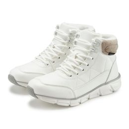 Lascana Damen Lascana Stiefelette &raquo;Outdoorstiefelette, Schn&uuml;rschuh, Boots, Schneestiefel&laquo; mit wasserabweisender Comfortex-Membrane und Warmfutter blau