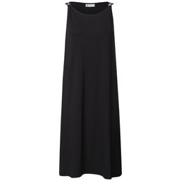 Street One Knielanges Kleid mit Schnallendetail Damen Gr&ouml;&szlig;e 38 schwarz Sommerkleid