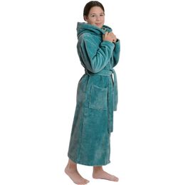 WEWO-Fashion Wewo fashion Kinderbademantel &raquo;8514&laquo; 1 Stk. mit kuscheliger Kapuze blau Baumwoll-Mix 140 L: 92cm